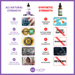 CBD Oil + CBN Oil Sleep Aid Supplement - Calm by Wellness