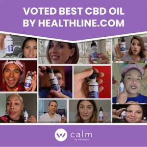 CBD Oil + CBN Oil Sleep Aid Supplement - Calm by Wellness